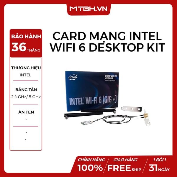 CARD MẠNG INTEL WIFI 6 DESKTOP KIT – Máy Tính Biên Hòa