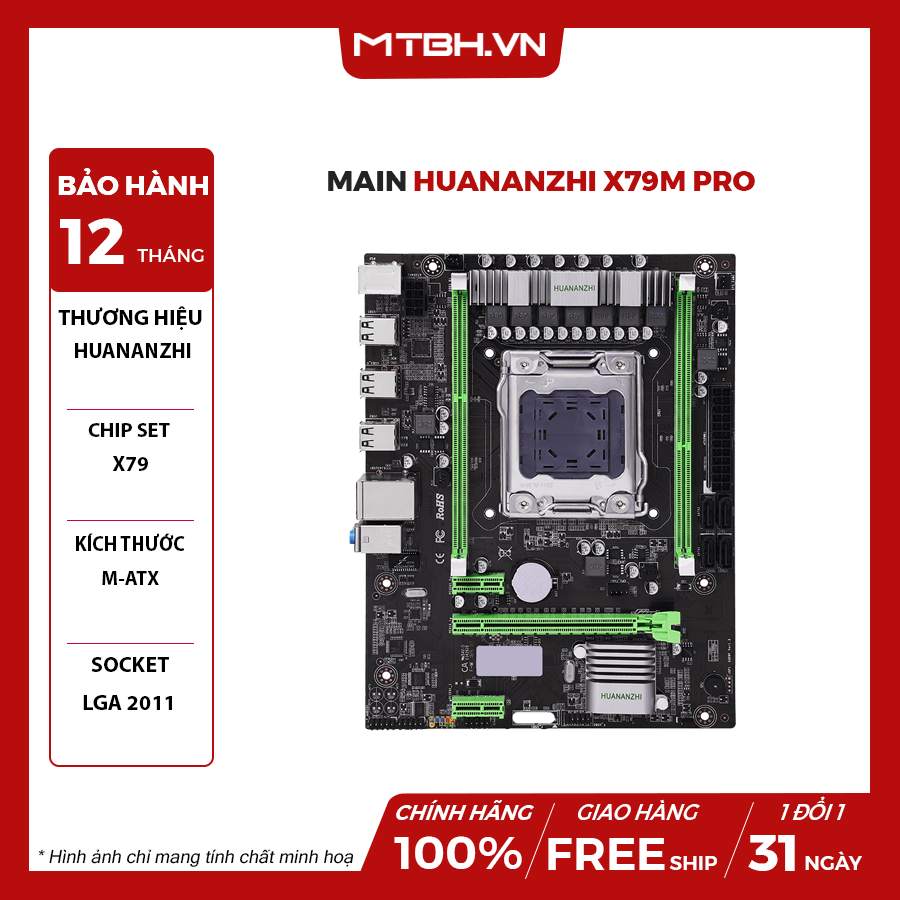 Main Huananzhi X79M PRO – Máy Tính Biên Hòa