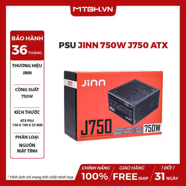Nguồn Jinn J750 750W ATX – Máy Tính Biên Hòa