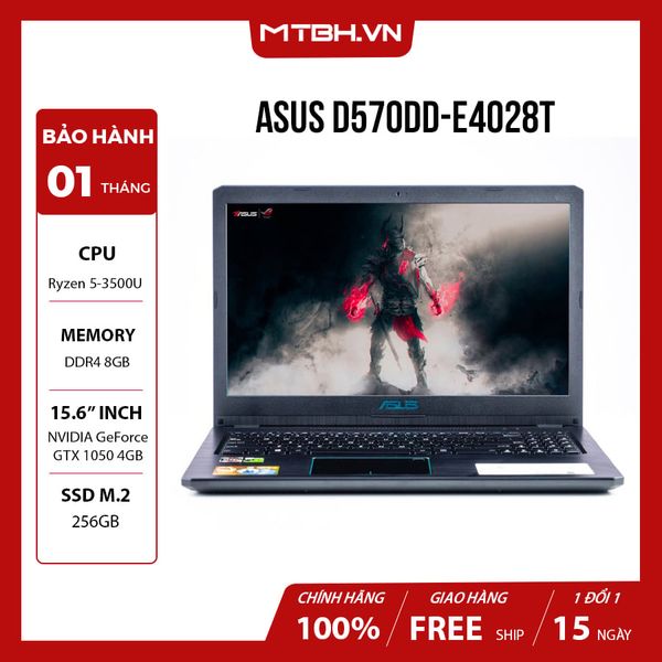 LAPTOP ASUS D570DD-E4028T RYZEN 5-3500U/8G/256GB SSD/GF GTX 1050 4G/15 ...