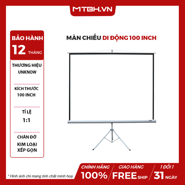 Màn chiếu di động 100 inch – Máy Tính Biên Hòa