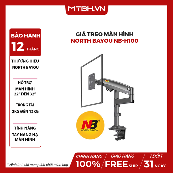 GIÁ TREO MÀN HÌNH NORTH BAYOU NB-H100 – Máy Tính Biên Hòa