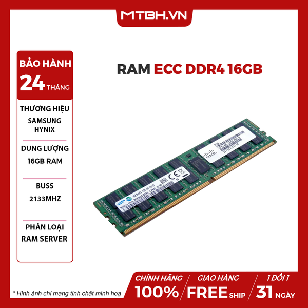 RAM DDR4 16GB ECC BH 3 THÁNG – Máy Tính Biên Hòa