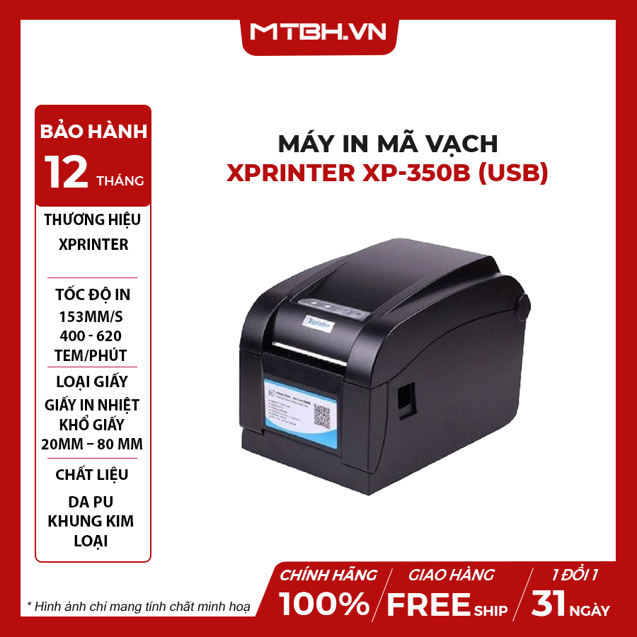 MÁY IN MÃ VẠCH XPRINTER XP-350B NEW – Máy Tính Biên Hòa