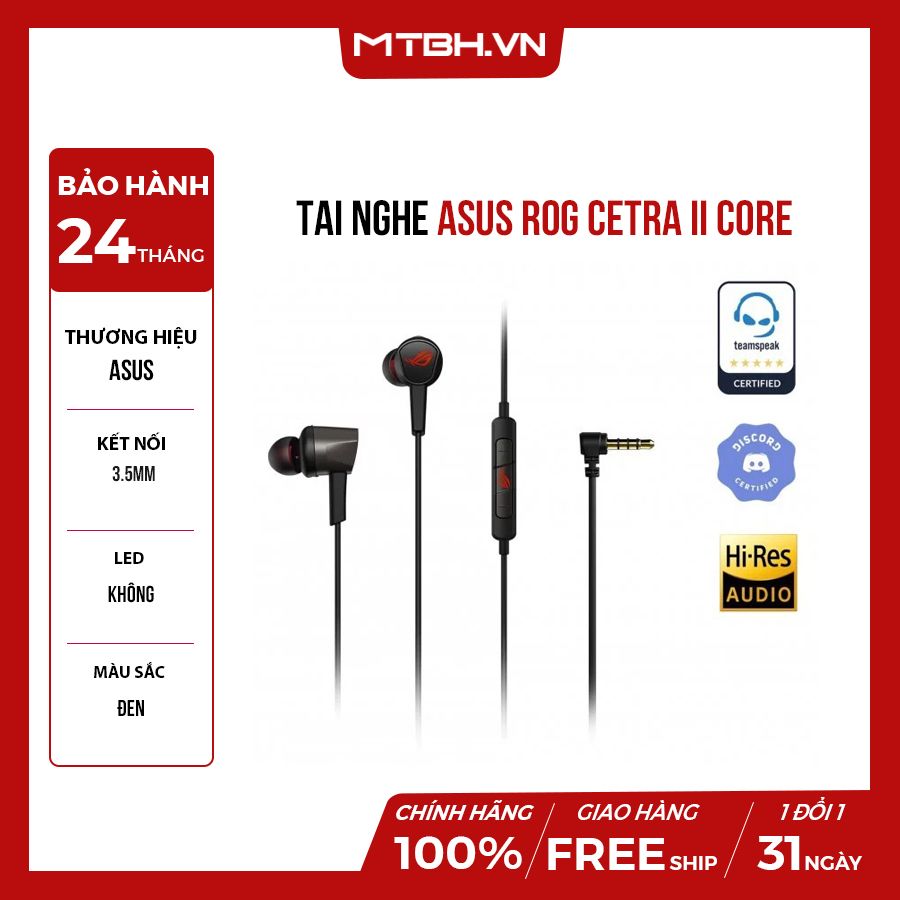 Tai nghe Asus ROG Cetra II Core – Máy Tính Biên Hòa