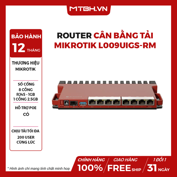 ROUTER CÂN BẰNG TẢI MIKROTIK L009UiGS-RM – Máy Tính Biên Hòa