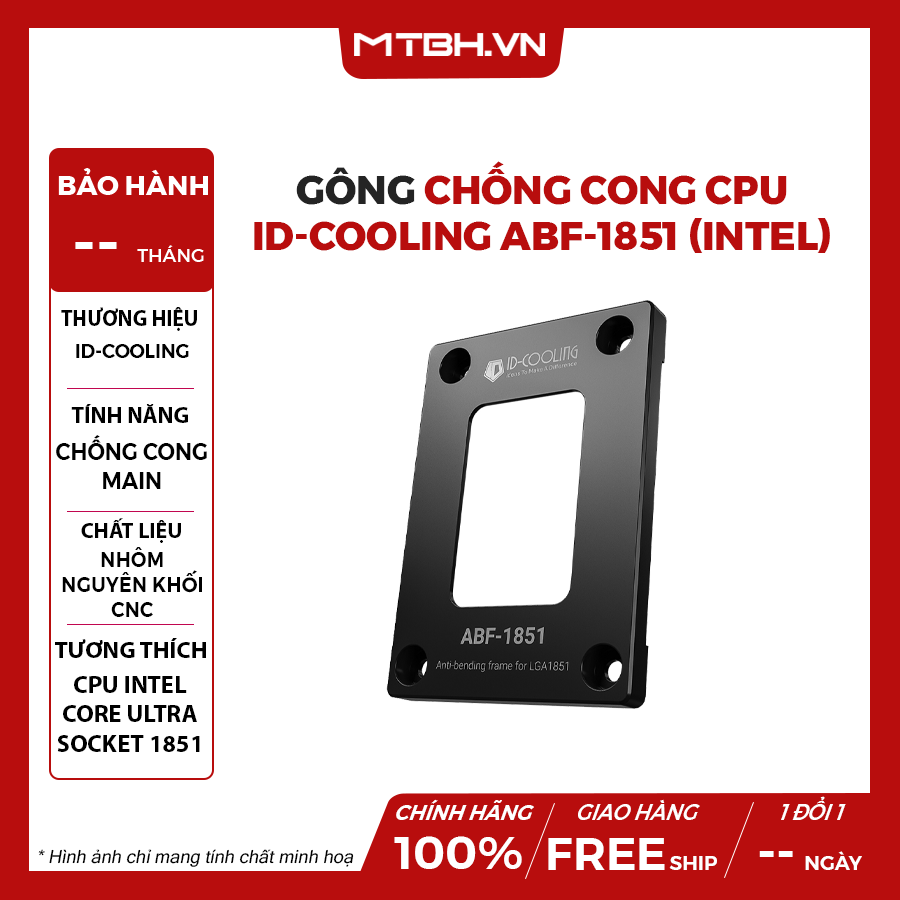 Gông Chống Cong CPU ID-COOLING ABF-1851 (Intel) – Máy Tính Biên Hòa