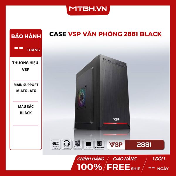 Case VSP VĂN PHÒNG 2881 BLACK – Máy Tính Biên Hòa