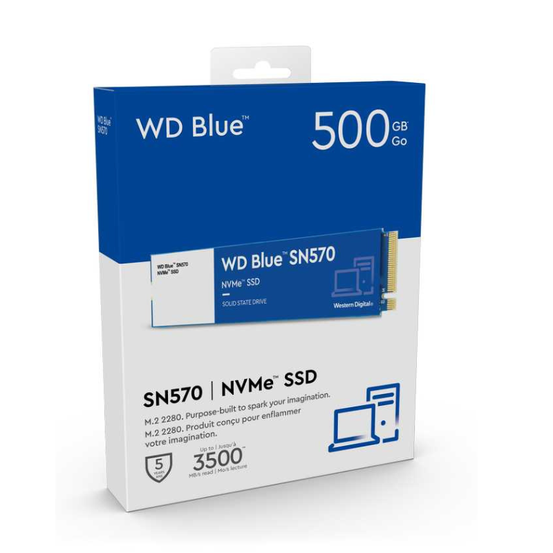 SSD WD 500GB Blue SN570 NVMe PCIe Gen3x4 – Máy Tính Biên Hòa
