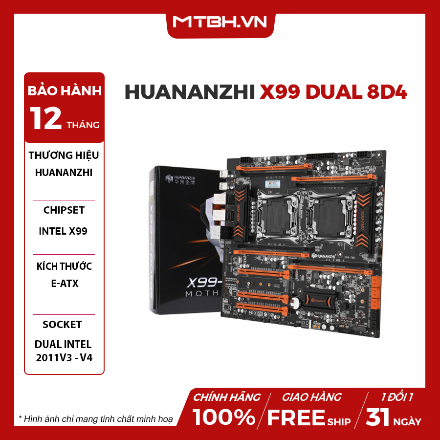 Main Huananzhi X99 Dual 8d4 Ddr 4 E Atx 2011 3 Máy Tính Biên Hòa