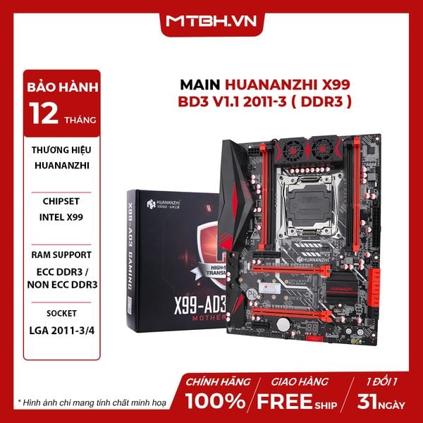Main HUANANZHI X99 BD3 v1.1 2011-3 ( DDR3 ) – Máy Tính Biên Hòa