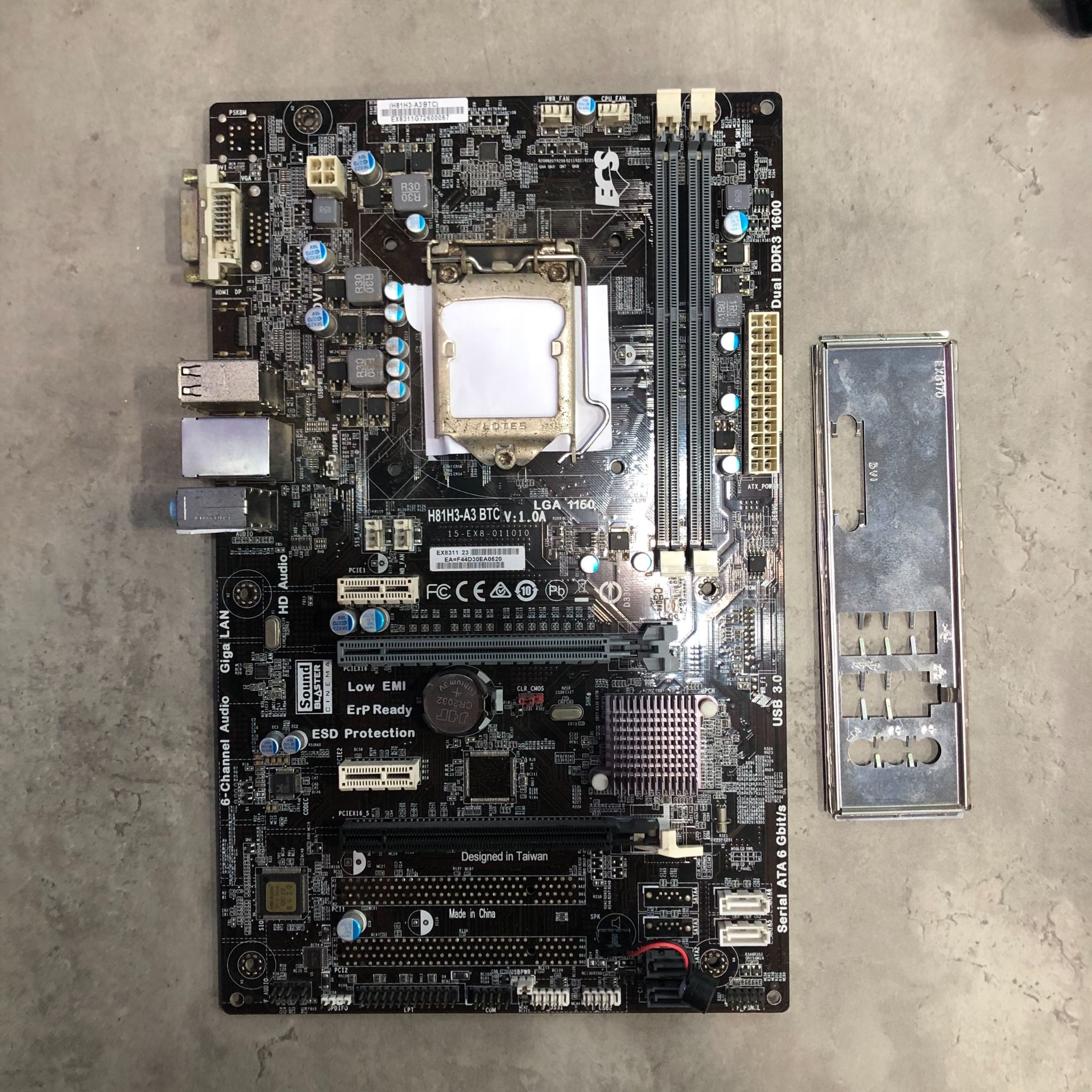 MAIN ECS H81H3-A3 H81 BTC Socket 1150 DDR3 BH 1 THÁNG – Máy Tính Biên Hòa