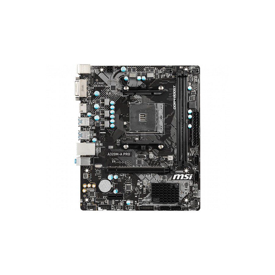 MAIN MSI A320M A PRO (AMD A320, Socket AM4, m-ATX, 2 khe RAM DDR4 ...