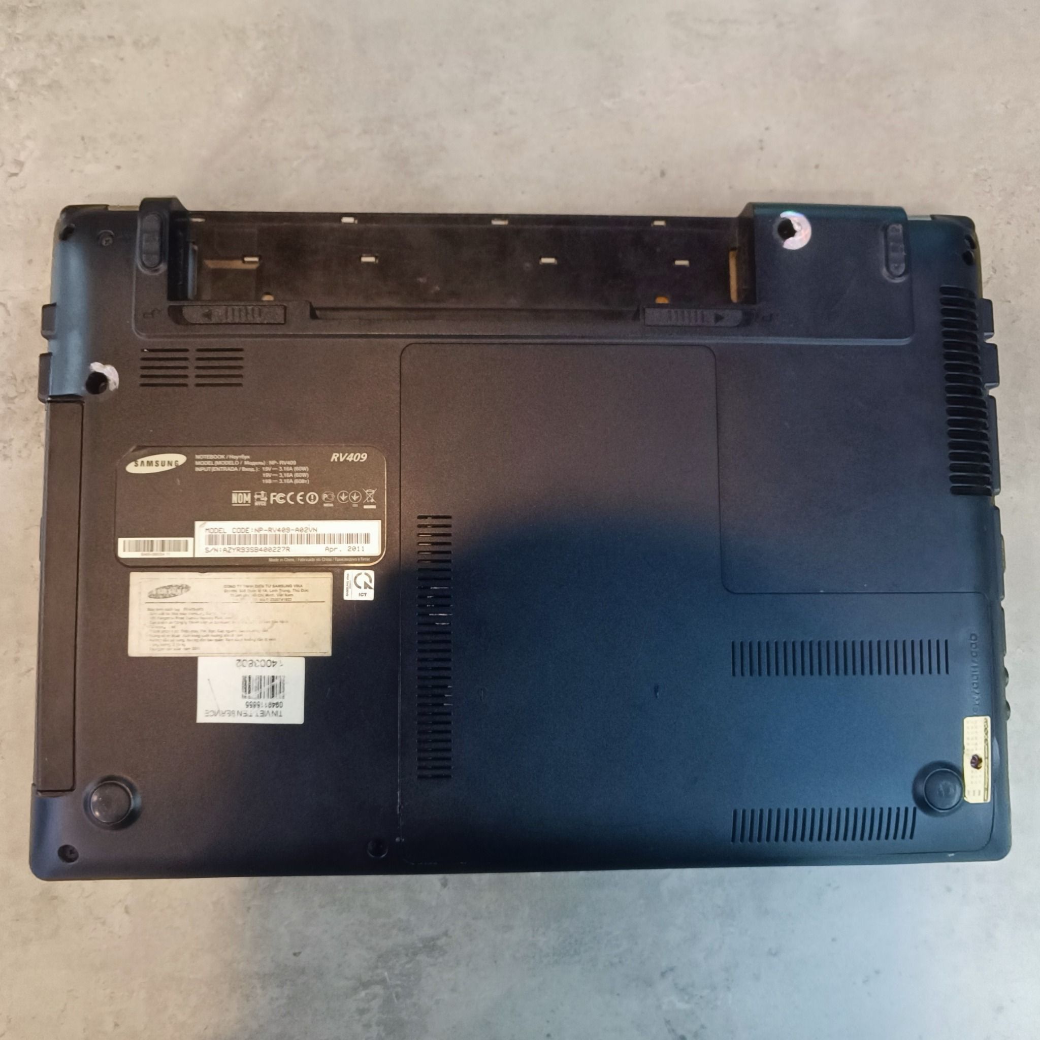 LAPTOP SAMSUNG RV409 CORE I3-M380 | RAM 2GB | HDD 320GB | INTEL HD GRA ...