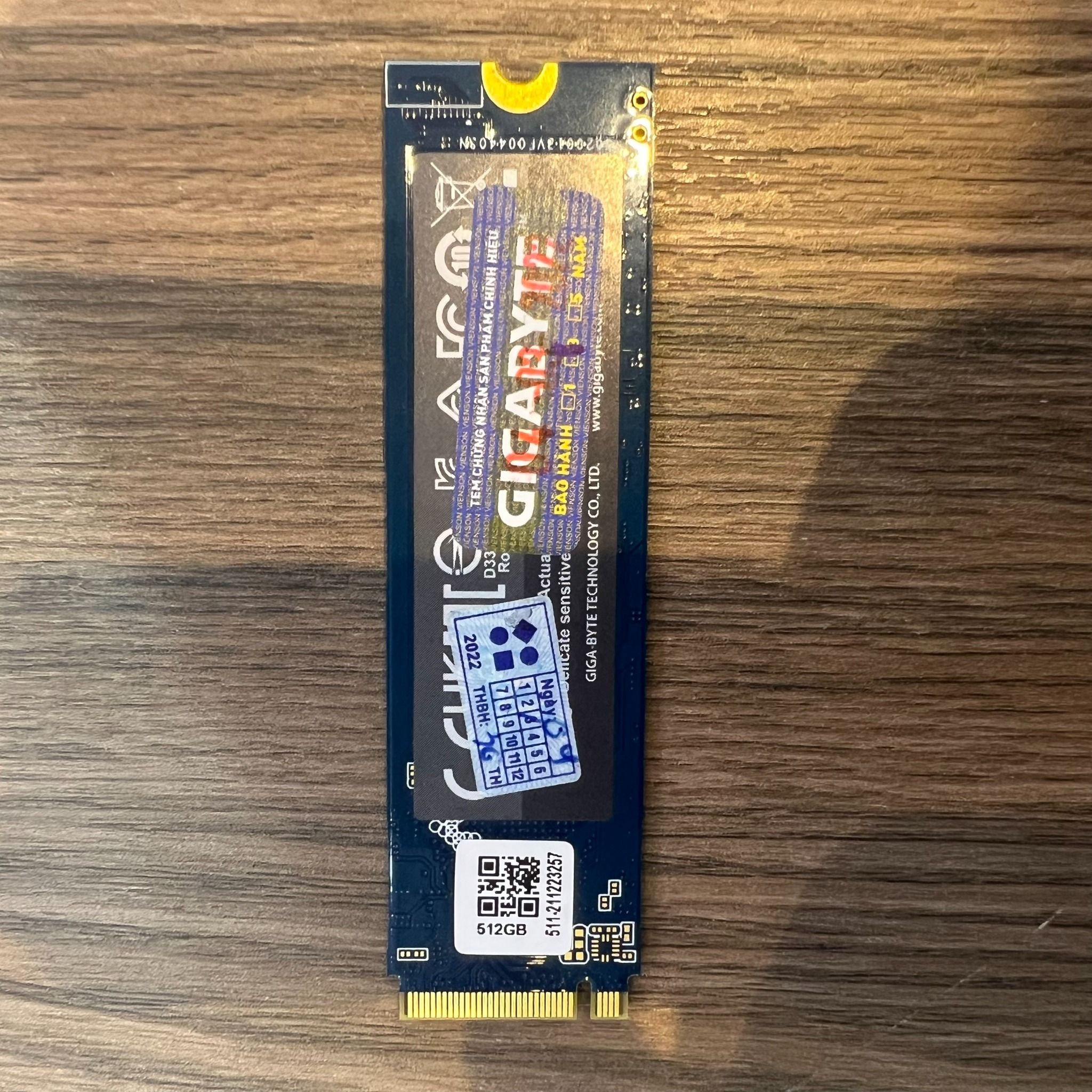 SSD Gigabyte 512GB M.2 2280 NVMe Gen3 x4 BH 1 THÁNG – Máy Tính Biên Hòa