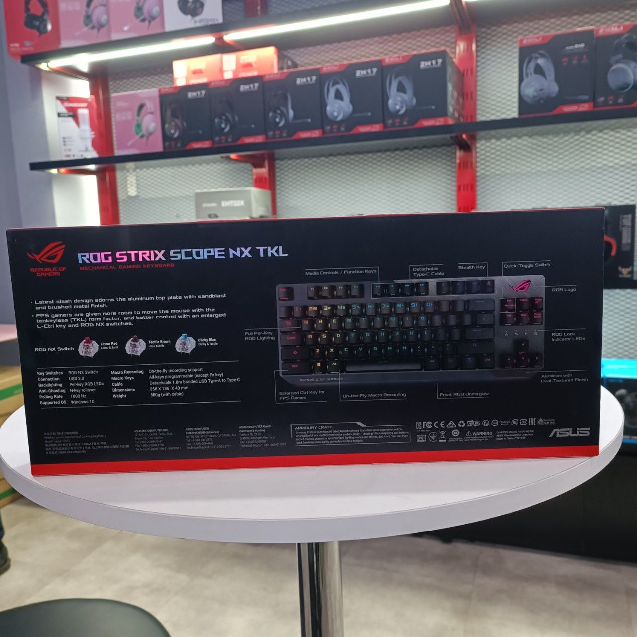 Bàn phím Asus ROG Strix Scope NX TKL Red sw - BH 1 THÁNG – Máy Tính ...