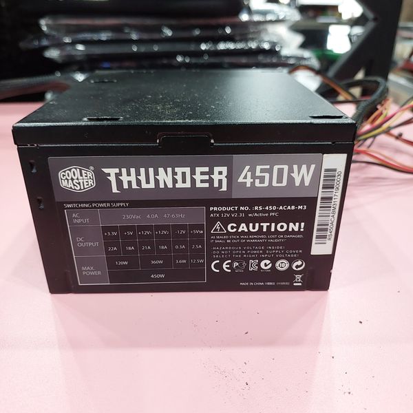 PSU COOLER MASTER THUNDER 450W BH 1 THÁNG – Máy Tính Biên Hòa