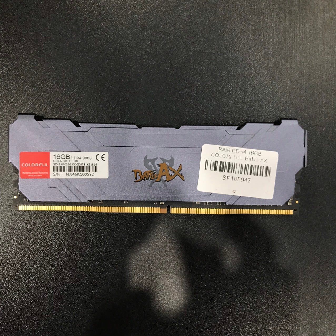 RAM COLORFULL DDR4 8GB Battle AX Tản Nhiệt (Battle-AX DDR4 8G 3000) CÒ ...