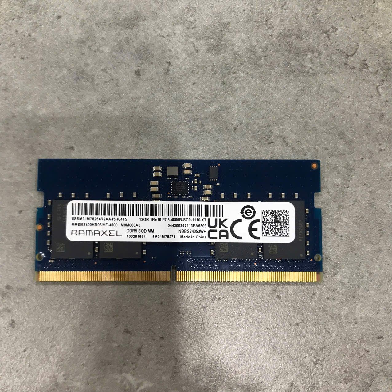 RAM LAPTOP DDR5 12GB BUS 4800 - BÓC MÁY BH 3 THÁNG – Máy Tính Biên Hòa