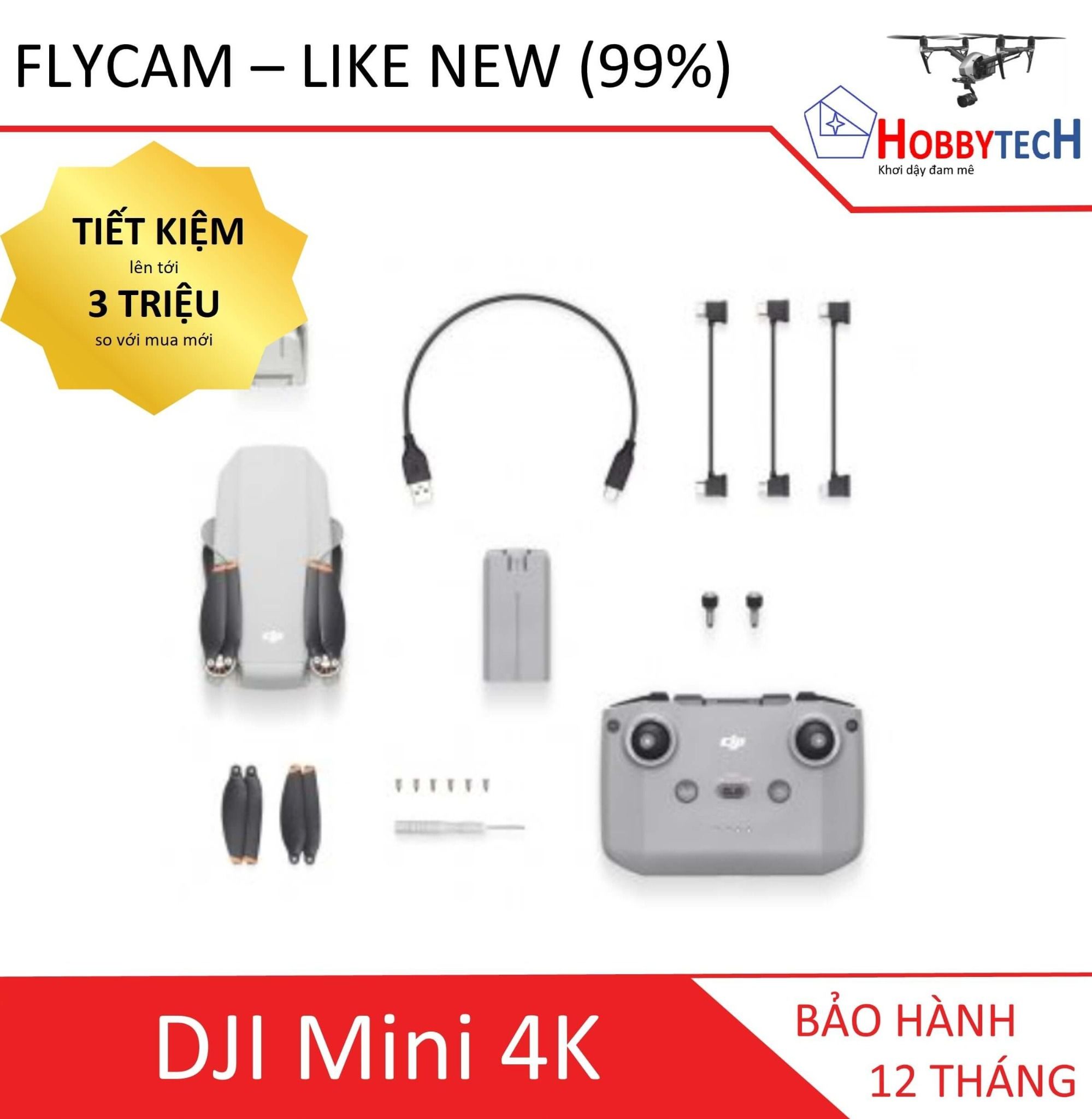 DJI Mini 4K cũ (like new) – Chính hãng DJI – Hobbytech