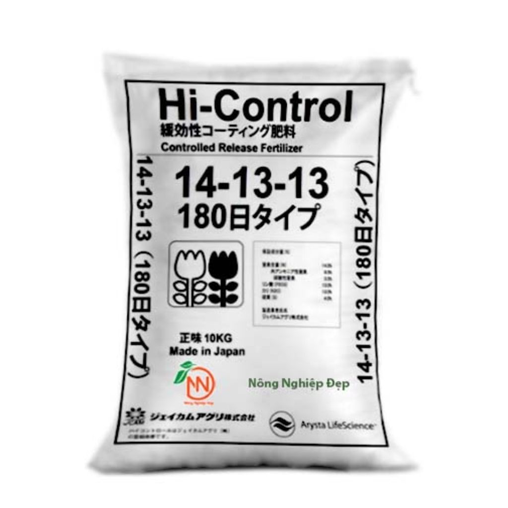 Phân chì Nhật Hi-Control 14-13-13(10kg)- Phân tan chậm cung dưỡng chất