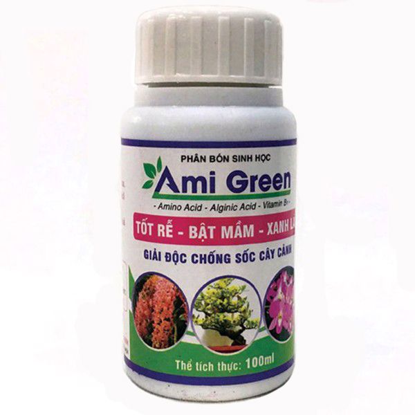 Phân bón sinh học Ami Green - chai 100ml
