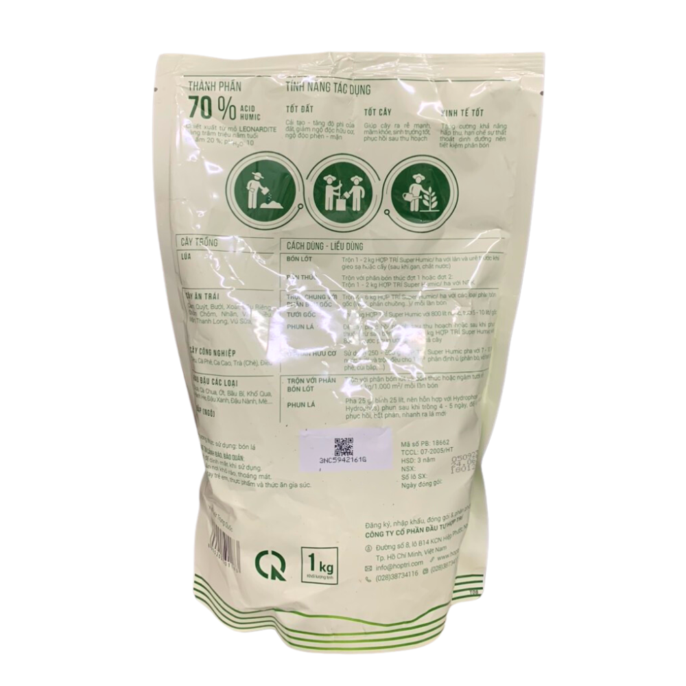 Phân bón lá sinh học Super Humic Hợp Trí [Chính Hãng] - Gói 1kg