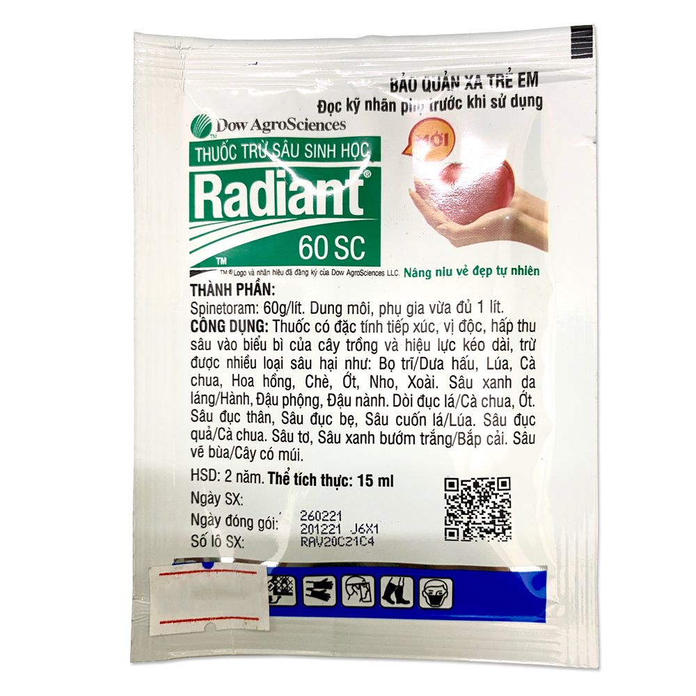 THUỐC TRỪ SÂU - BỌ TRĨ RADIANT 60 SC