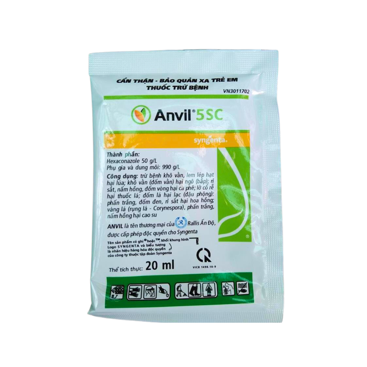 Anvil 5SC (20ml) - Ngừa bệnh cho cây trồng, đặc trị rỉ sắt, đốm lá