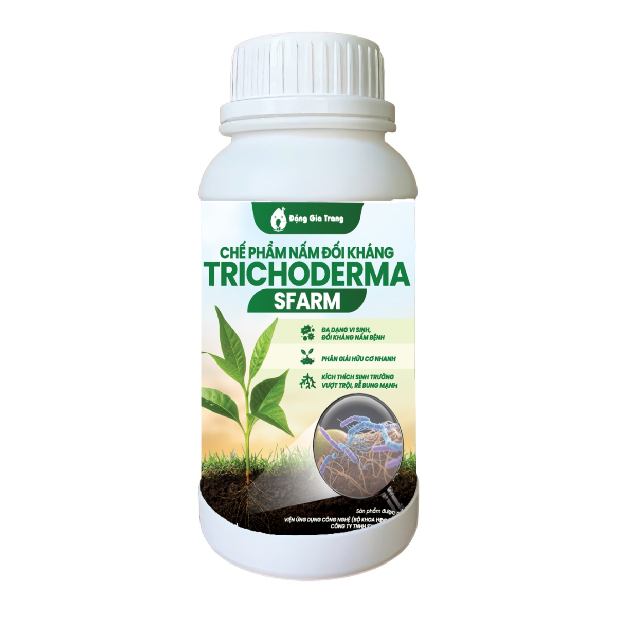 Chế phẩm nấm đối kháng Trichoderma SFARM - Chai 500ml