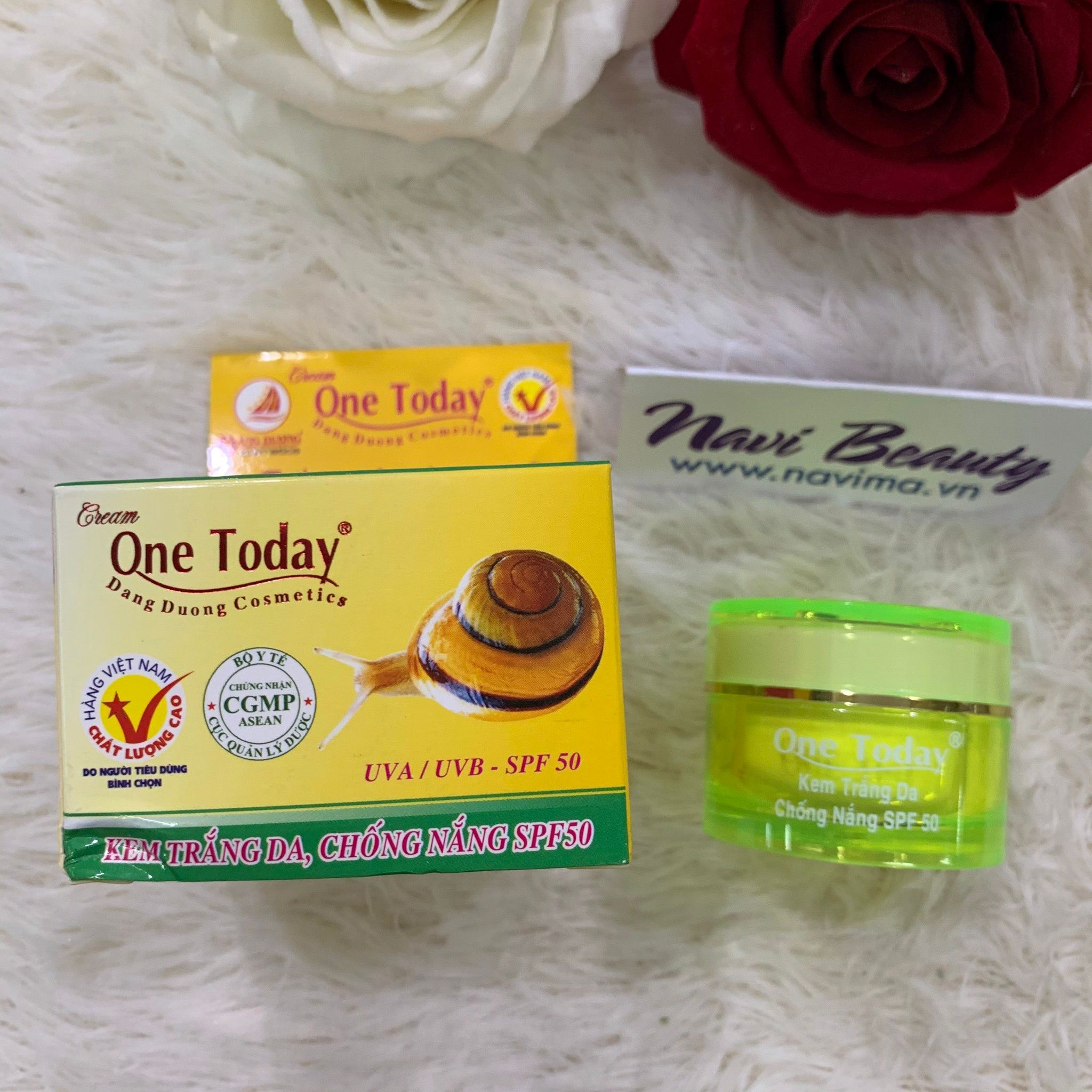 KEM ONE TODAY TRẮNG DA, CHỐNG NẮNG SPF50, 9G – Navima.vn