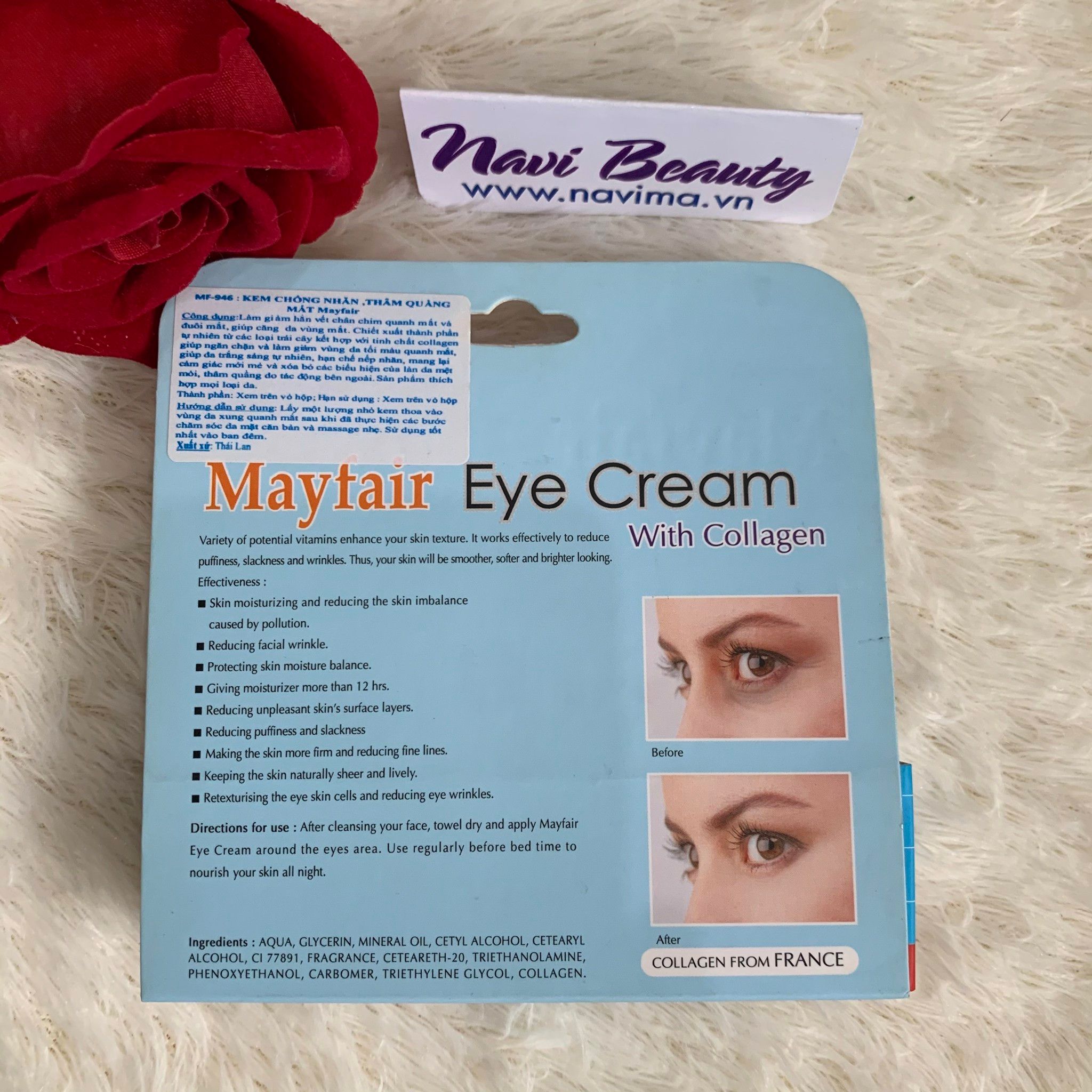 KEM MAYFAIR EYES CREAM WITH COLLAGEN - KEM CHỐNG NHĂN VÙNG MẮT – Navima.vn