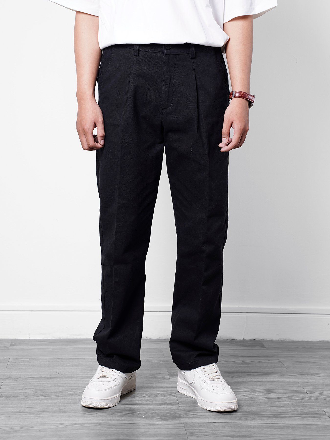 quần kaki black straight fit 01 – NIGO STORE