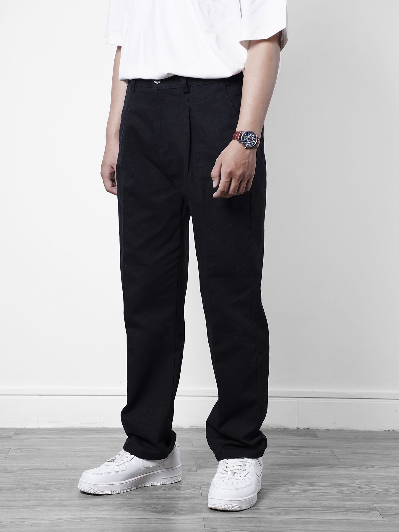 quần kaki black straight fit 01 – NIGO STORE