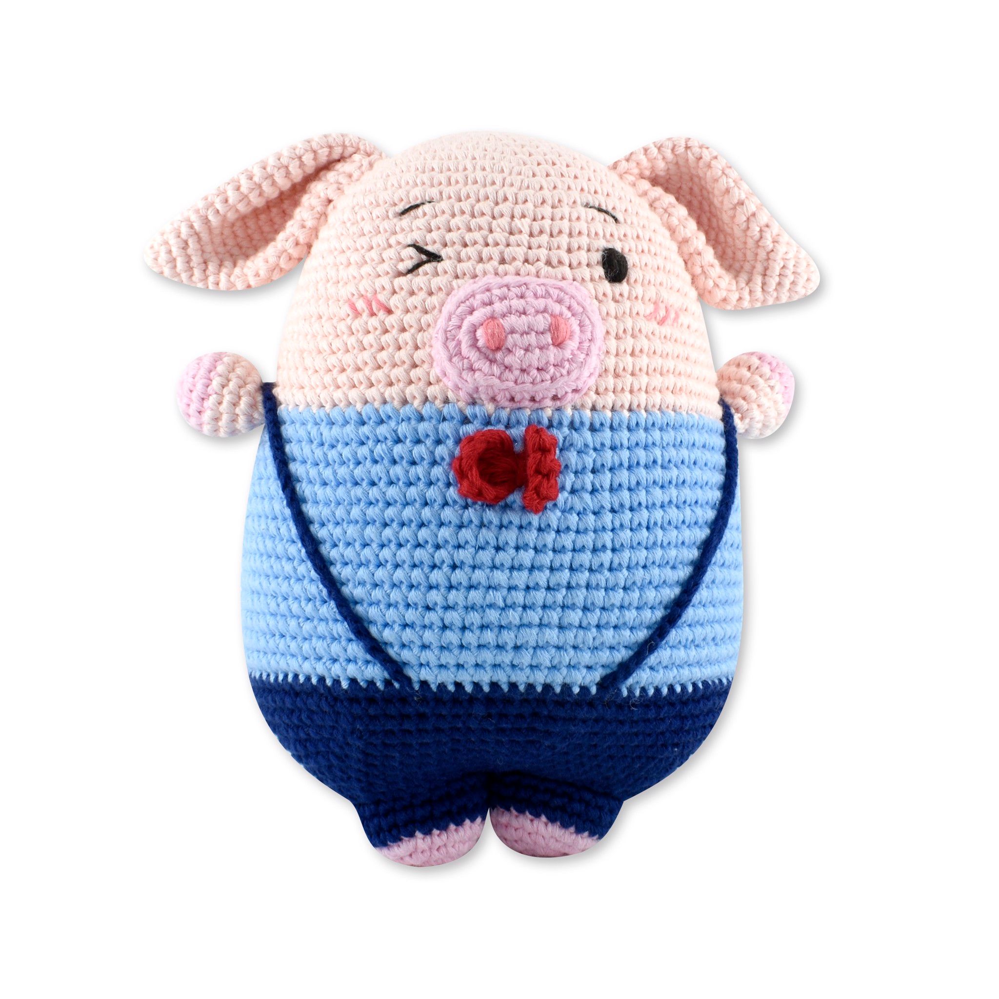 Medium Standing Pig- Otis - PIG2003 – Ecocros - Amigurumi Stuffed Toys ...