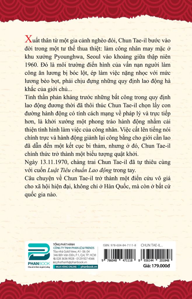 CHUN TAE-il - NGỌN ĐUỐC SỐNG CHO GIAI CẤP CẦN LAO – PHANBOOK.VN