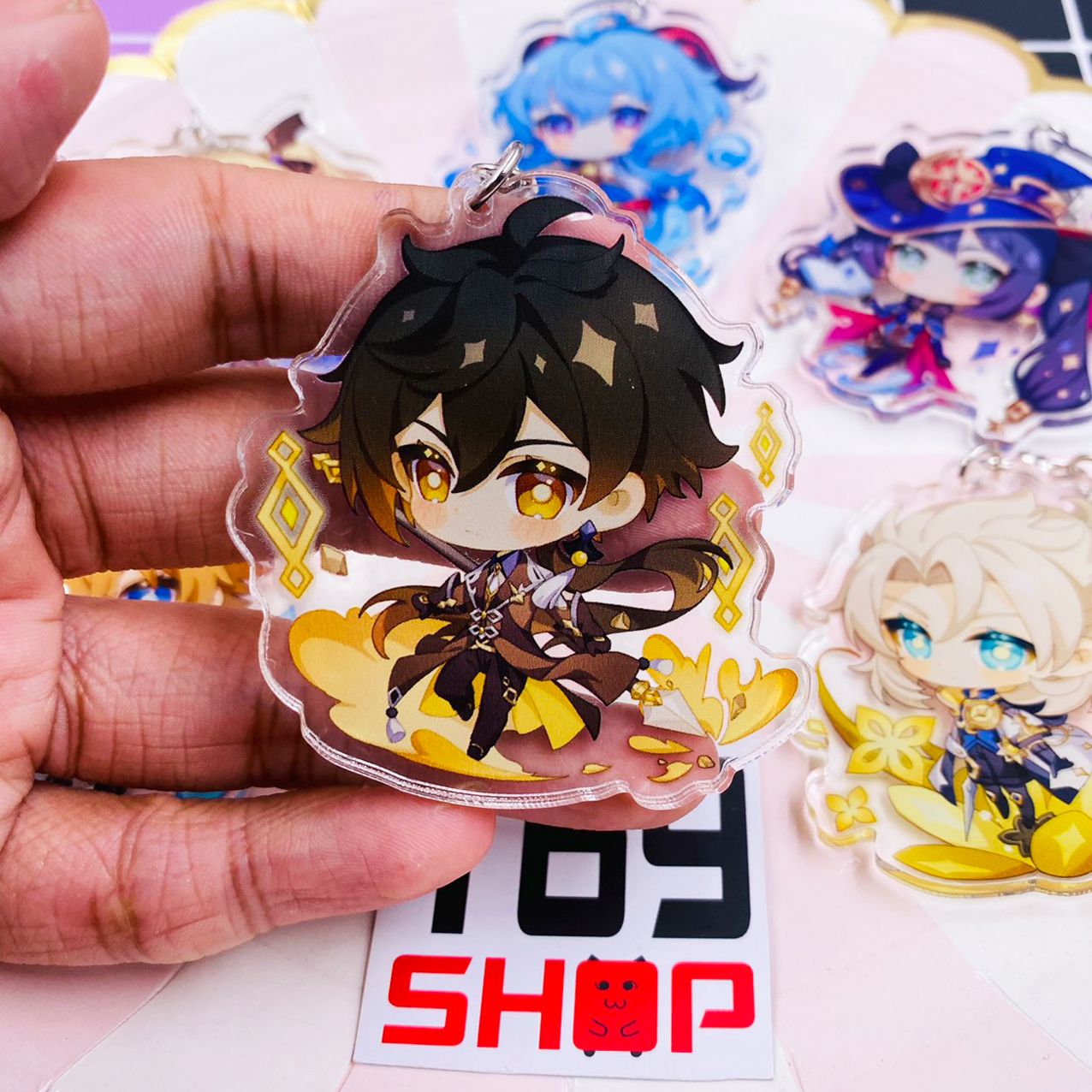 Móc khóa mica game Genshin Impact - Nhóm 5 sao – T69 Shop