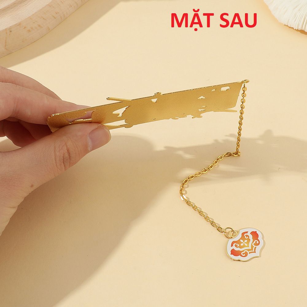 Bookmark kim loại game Genshin Impact dùng để đánh dấu trang – T69 Shop