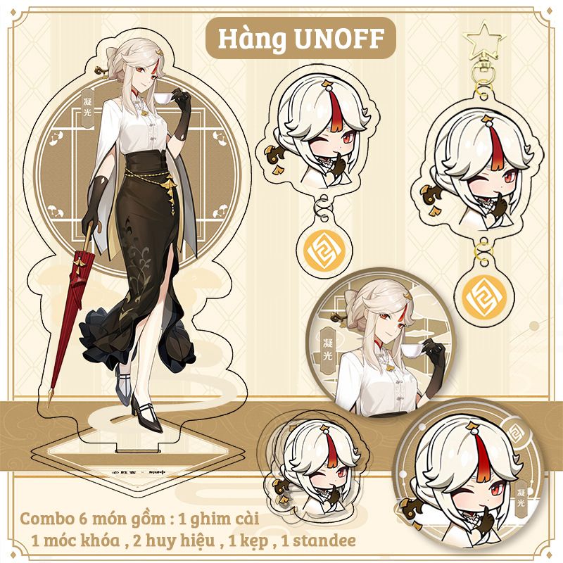 Bộ phụ kiện Yelan & Ningguang game Genshin Impact Collab - Tượng Stand ...