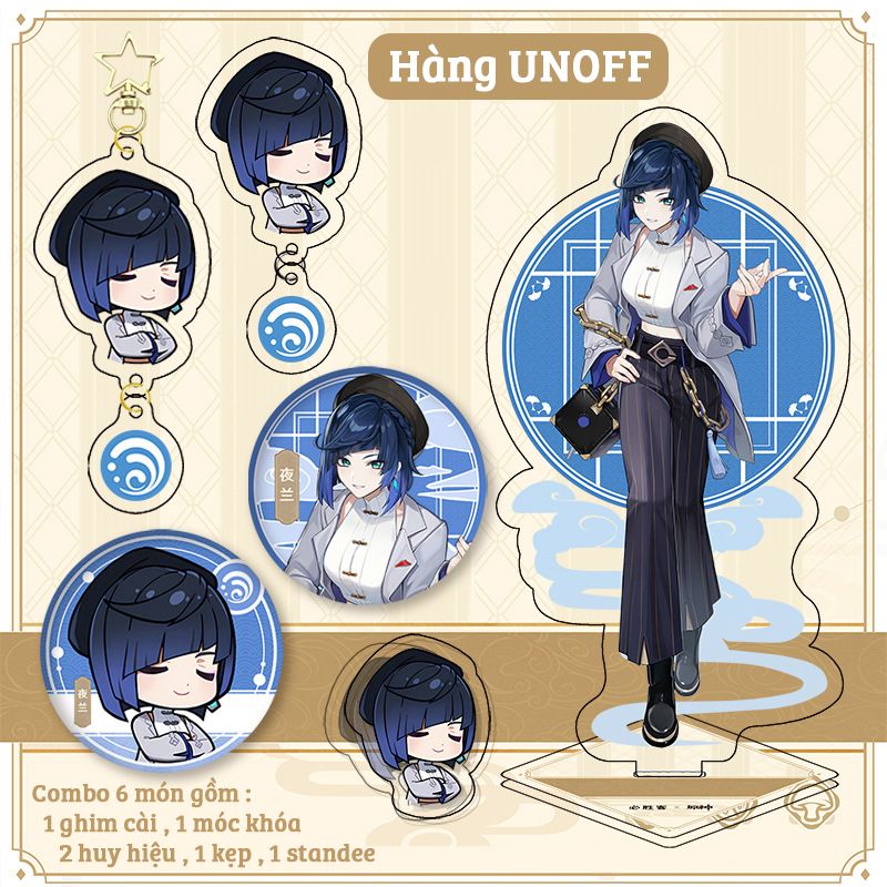 Bộ phụ kiện Yelan & Ningguang game Genshin Impact Collab - Tượng Stand ...