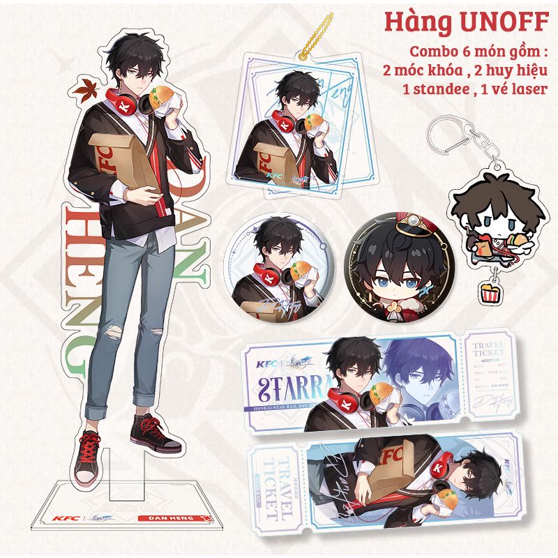 Bộ phụ kiện March 7th & Dan Heng game Honkai Star Rail Collab - Tượng ...