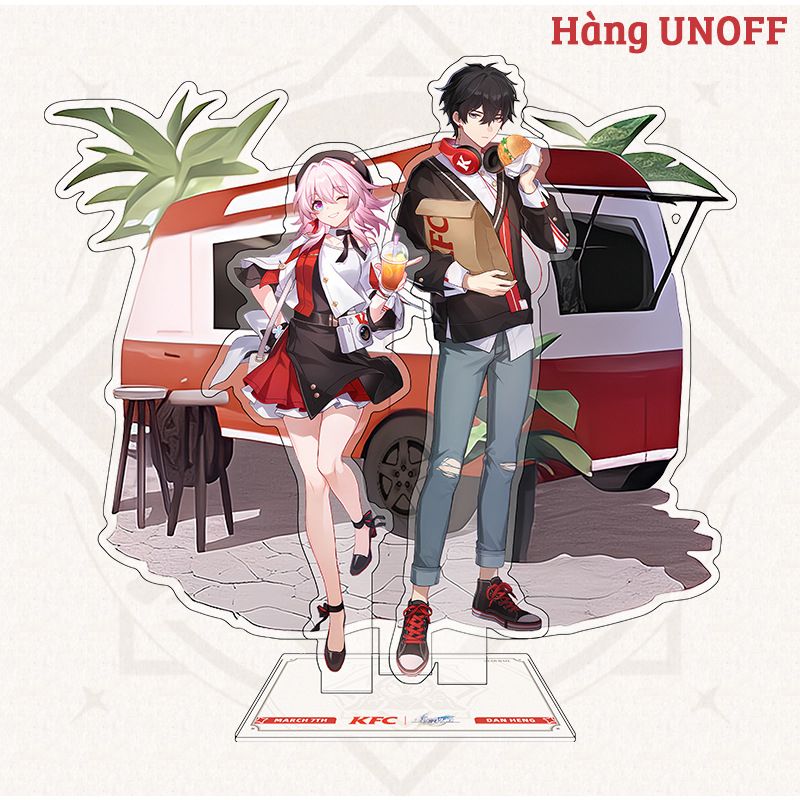 Bộ phụ kiện March 7th & Dan Heng game Honkai Star Rail Collab - Tượng ...