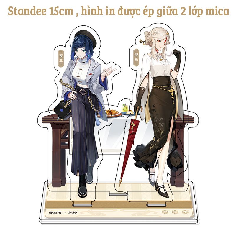 Bộ phụ kiện Yelan & Ningguang game Genshin Impact Collab - Tượng Stand ...
