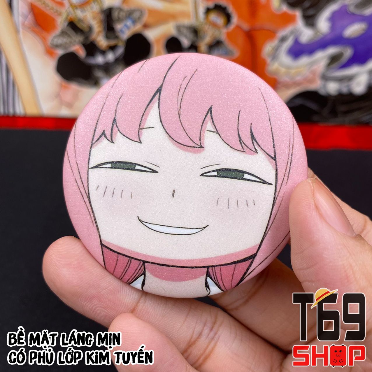 Huy hiệu Anya Meme Face - anime Spy x Family (Size 5.8cm) – T69 Shop