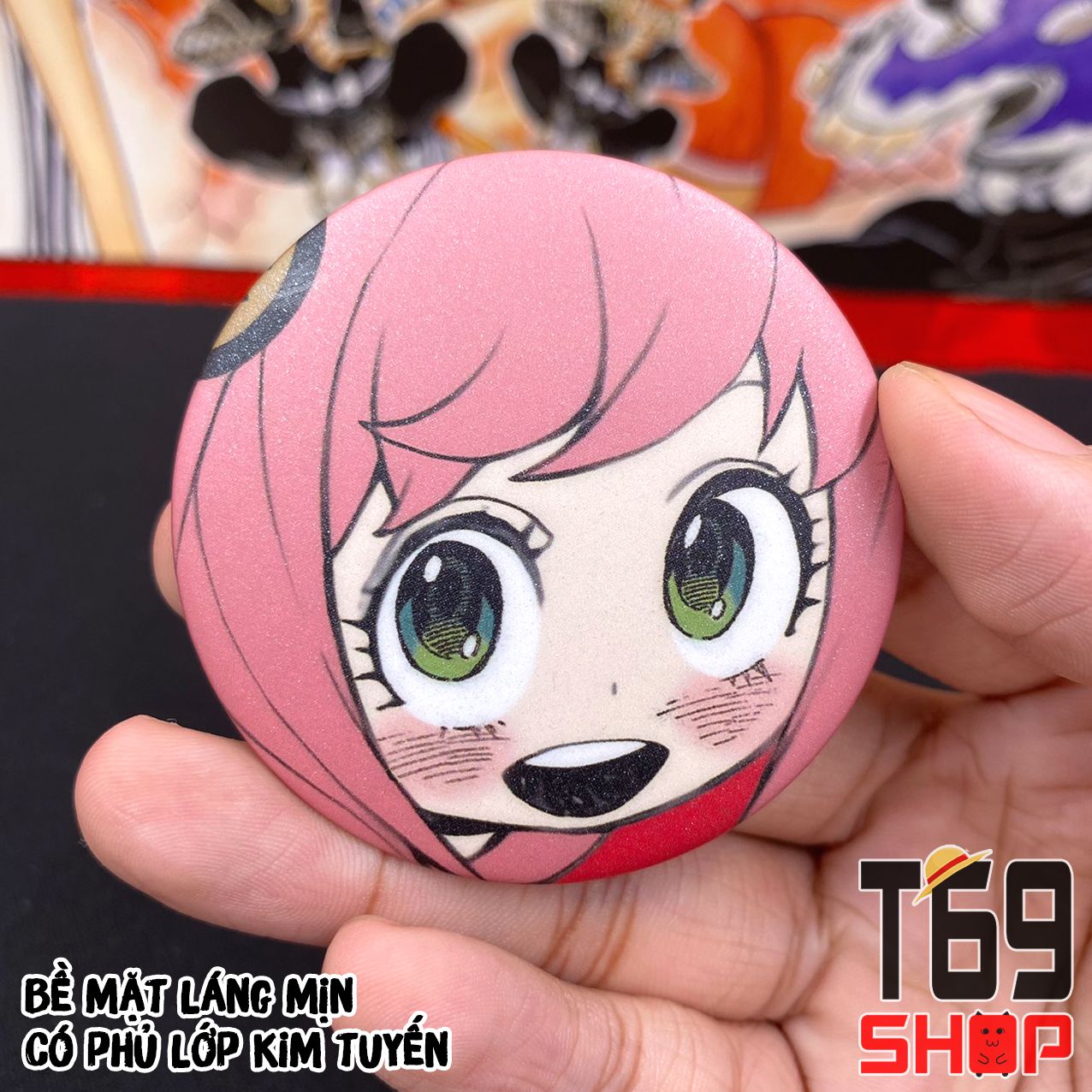 Huy hiệu Anya Meme Face - anime Spy x Family (Size 5.8cm) – T69 Shop