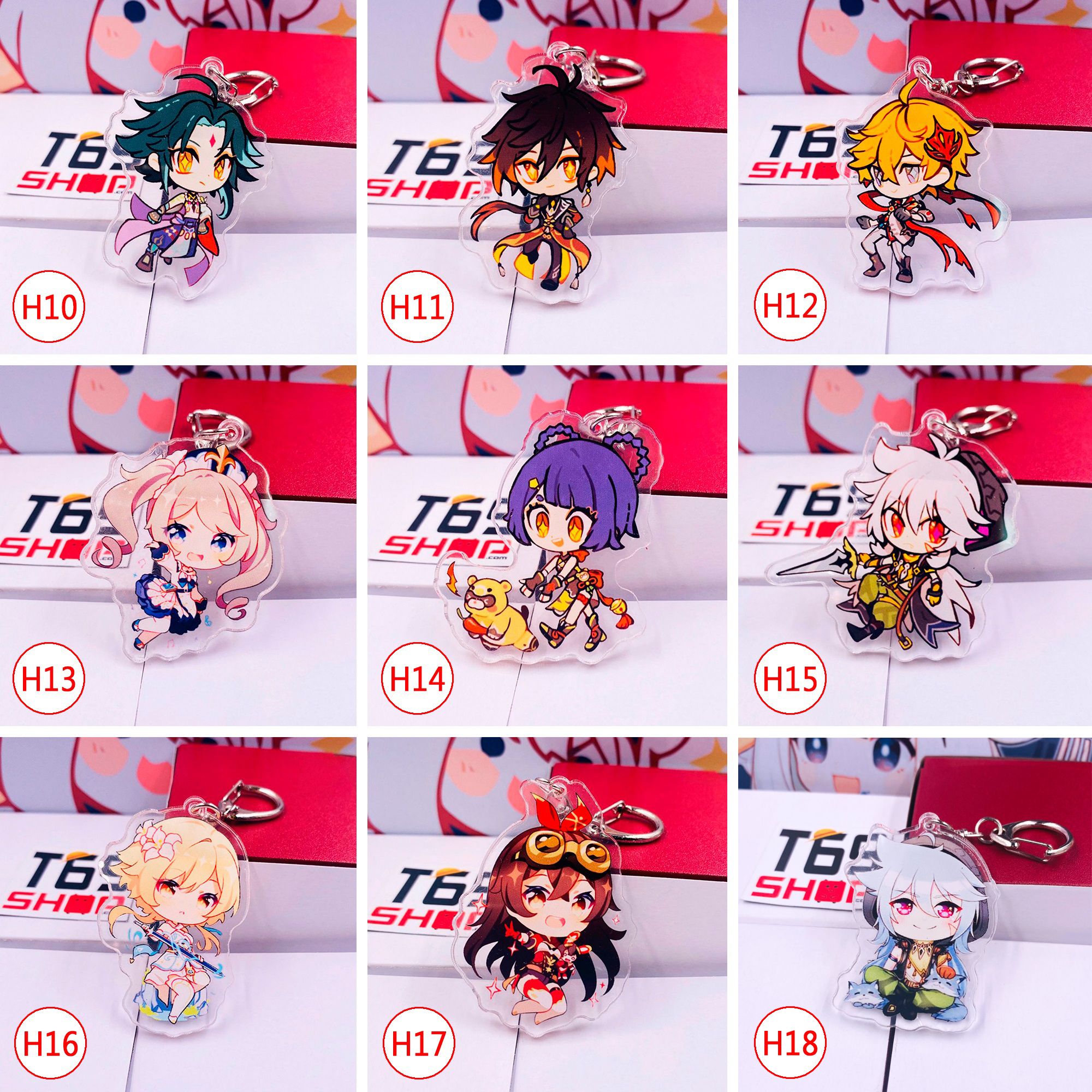 Móc khóa mica game Genshin Impact - Nhóm 2 – T69 Shop