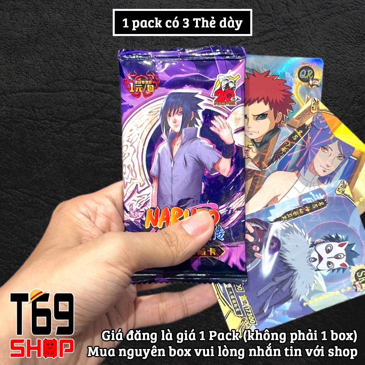 Pack nhân phẩm, gói thẻ nhân phẩm anime Naruto – T69 Shop