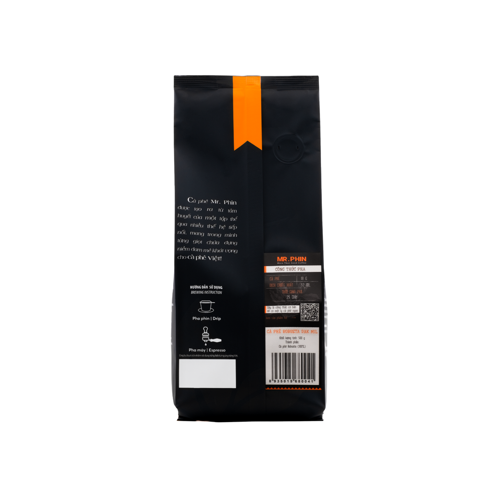 Cà phê Robusta Dak Mil 500g - Mr. Phin