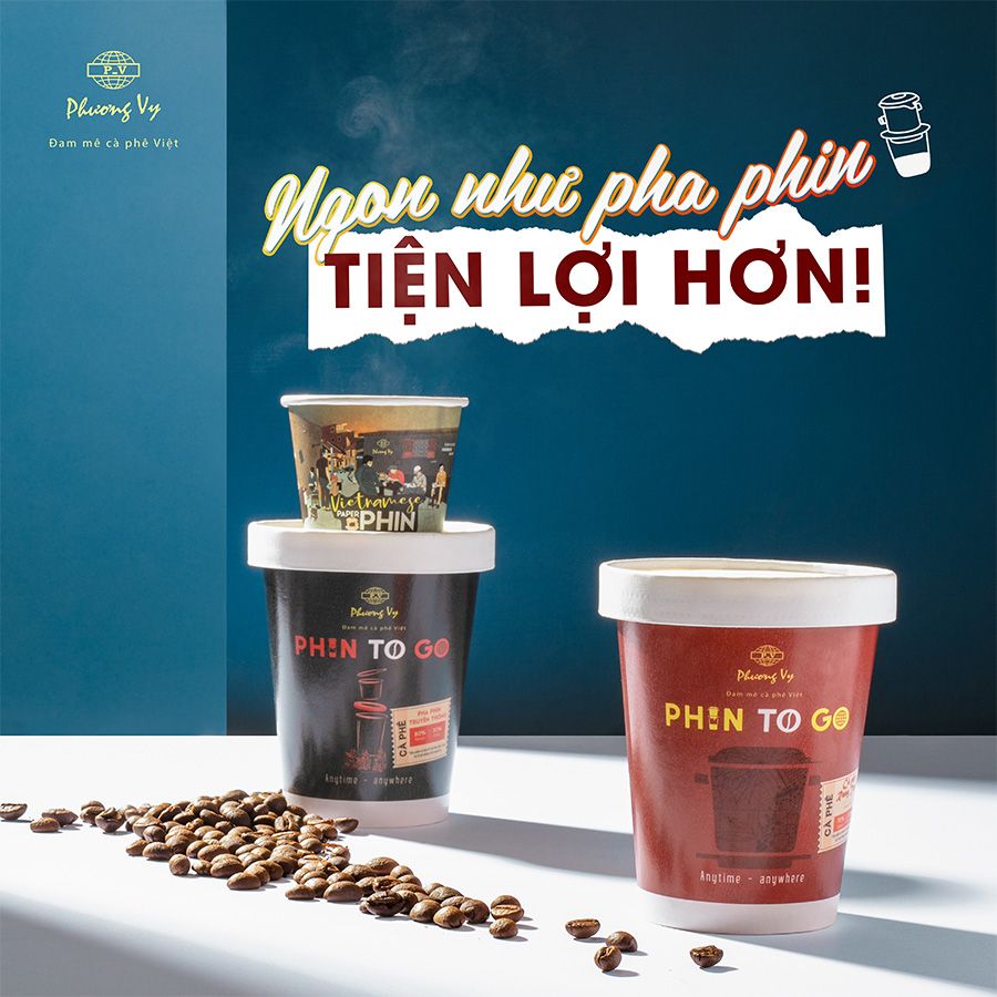 Cà phê tiện lợi Phin To Go - Ngon Như Pha Phin - Phương Vy Coffee