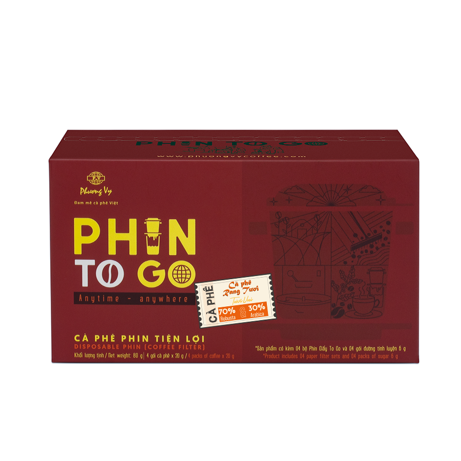 Cà phê tiện lợi Phin To Go - Ngon Như Pha Phin - Phương Vy Coffee